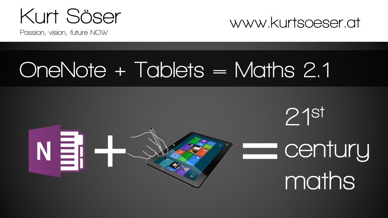 OneNote+Tablet-PC = 21st century maths - YouTube
