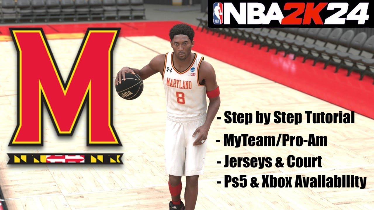 NBA 2k24 - Best MyTeam/Pro-Am Jerseys - Maryland Terrapins - YouTube