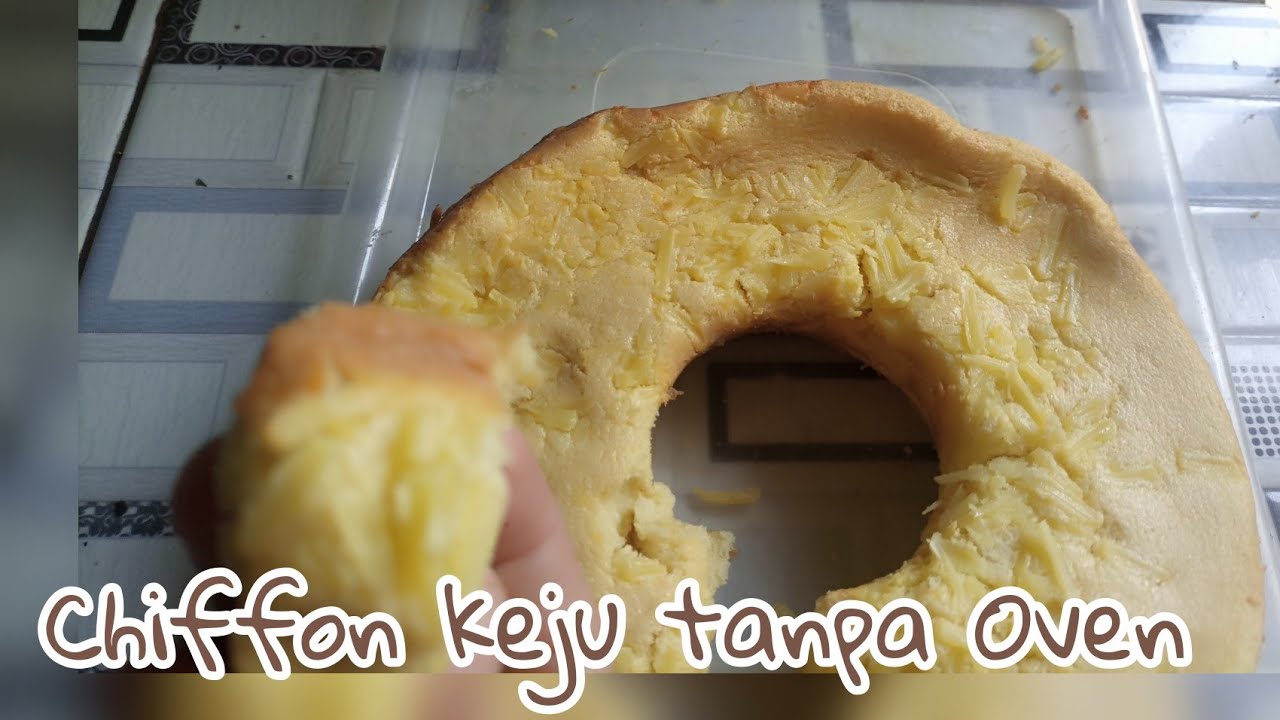 Resep Kue Chiffon keju tanpa Oven - YouTube