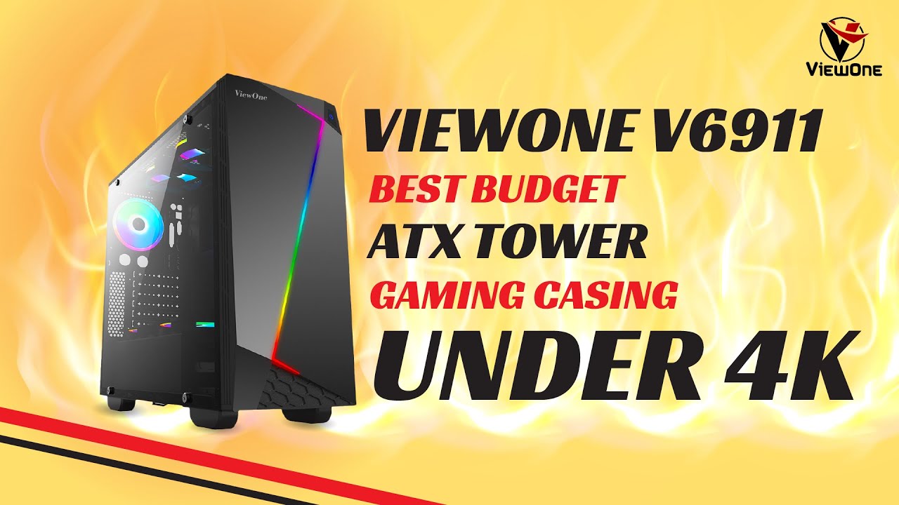 Best Budget Atx RGB Tower Gaming Casing | View One V6911 RGB Tower ...