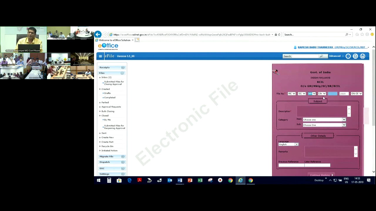 eOffice User Training Part 3 - YouTube