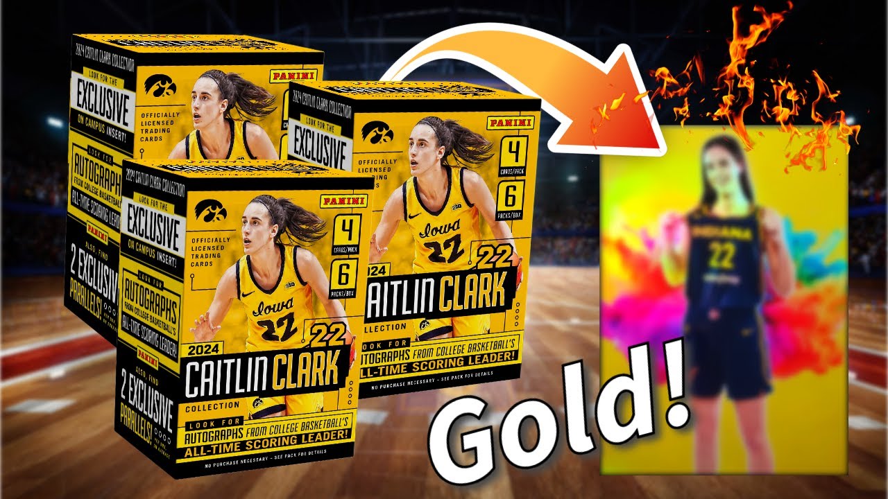 *MASSIVE HIT!🔥🤯 2024 Caitlin Clark Collection Blaster Box Review! - YouTube