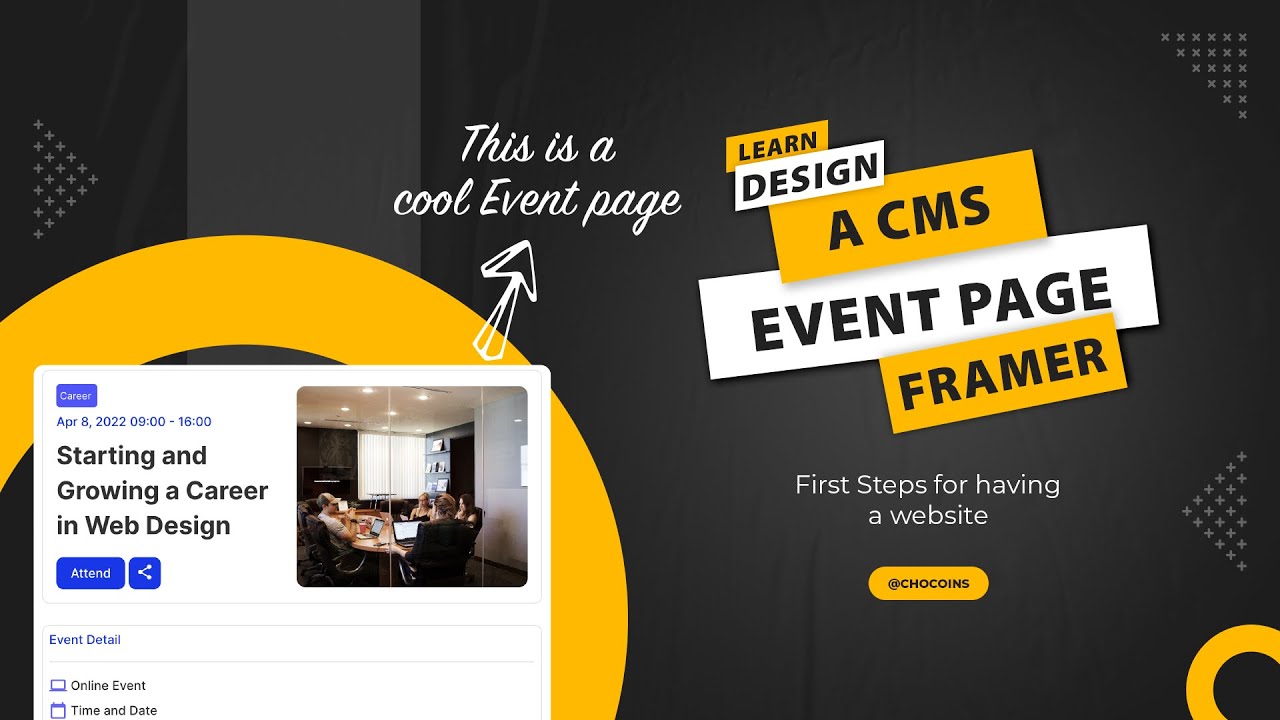 Make a Web in few Minutes in Framer: Responsive Complete Event Page ...