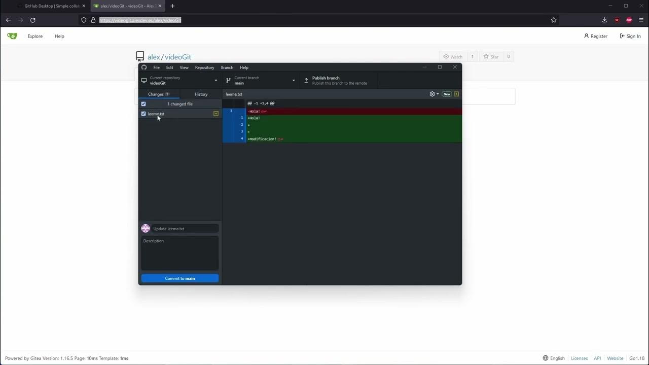 Cómo usar Github Desktop (instalacion, commits y pulls) - YouTube