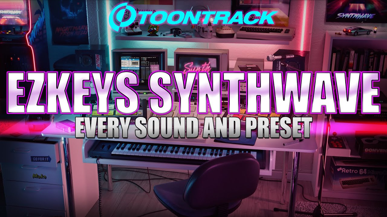 EZkeys Synthwave Sound Expansion | Every Sound and Preset | Toontrack | EKX - YouTube