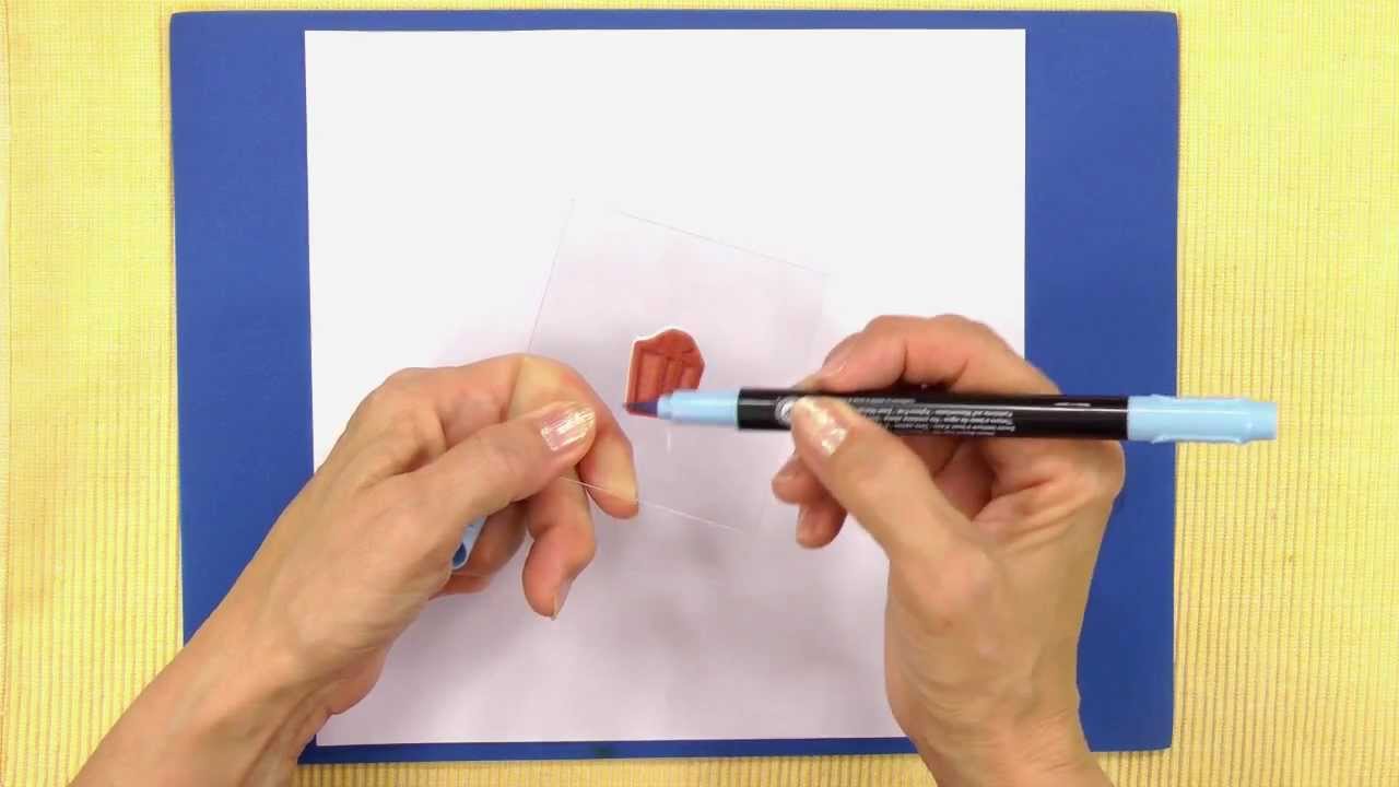 How to Color Stamps with a Marker - YouTube