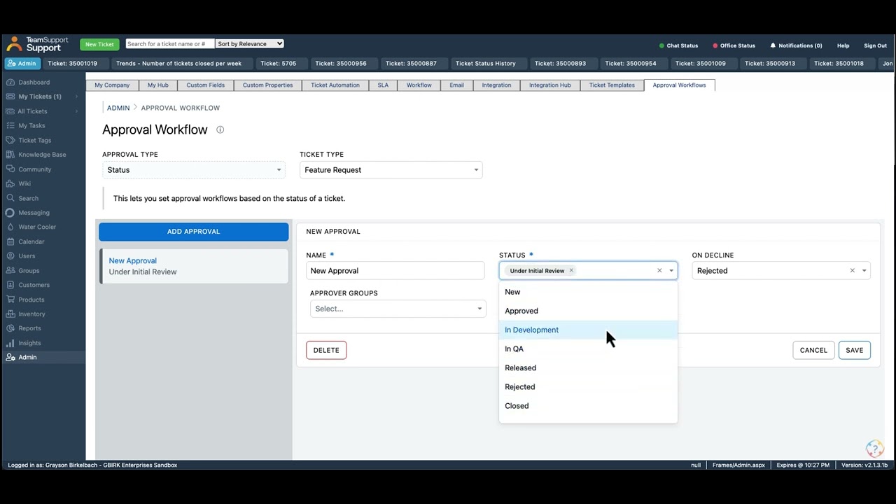 NEW Approval workflow - YouTube