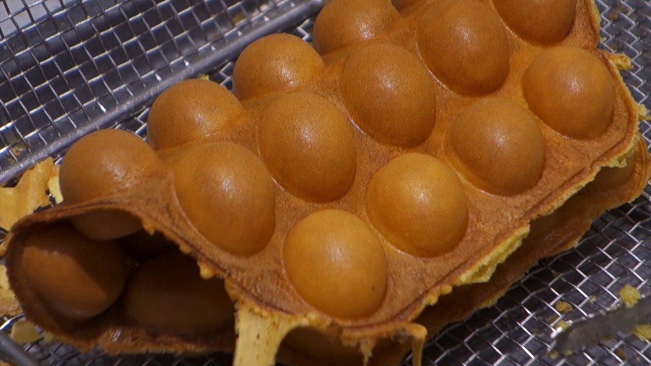 Egg Waffle - Chinese Street Food - YouTube