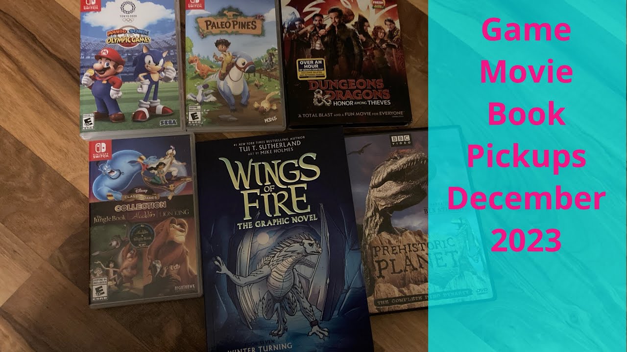 Game/Movie/Book Pickups December 2023 - YouTube