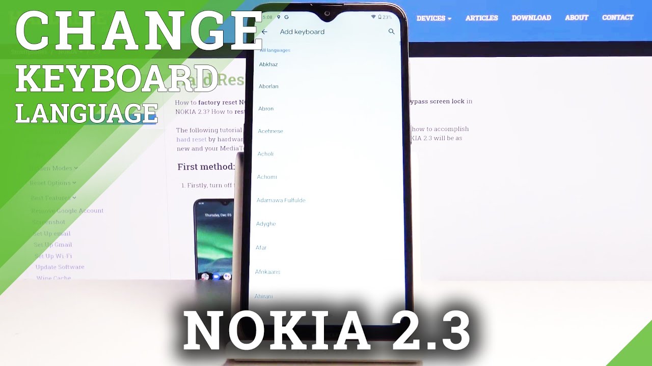 How to Change Keyboard Language in NOKIA 2.3 – Switch Keypad Language ...