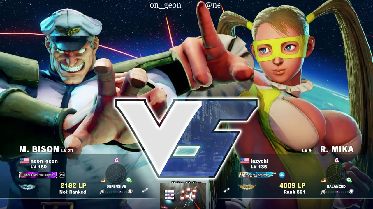 neon geon M. Bison vs R. Mika - YouTube