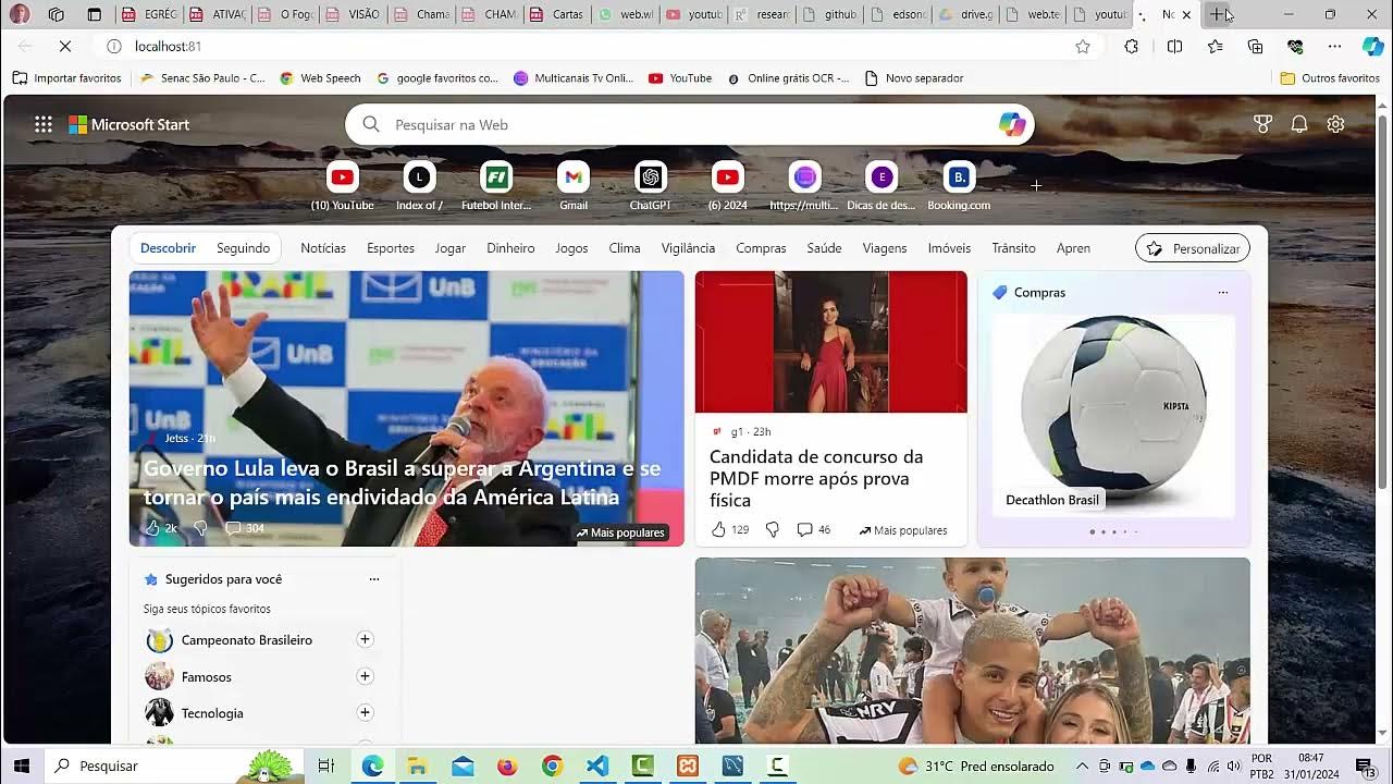 Aula 4 - PHP com MYSQL/PDO - Inserindo dados na tabela de alunos - YouTube