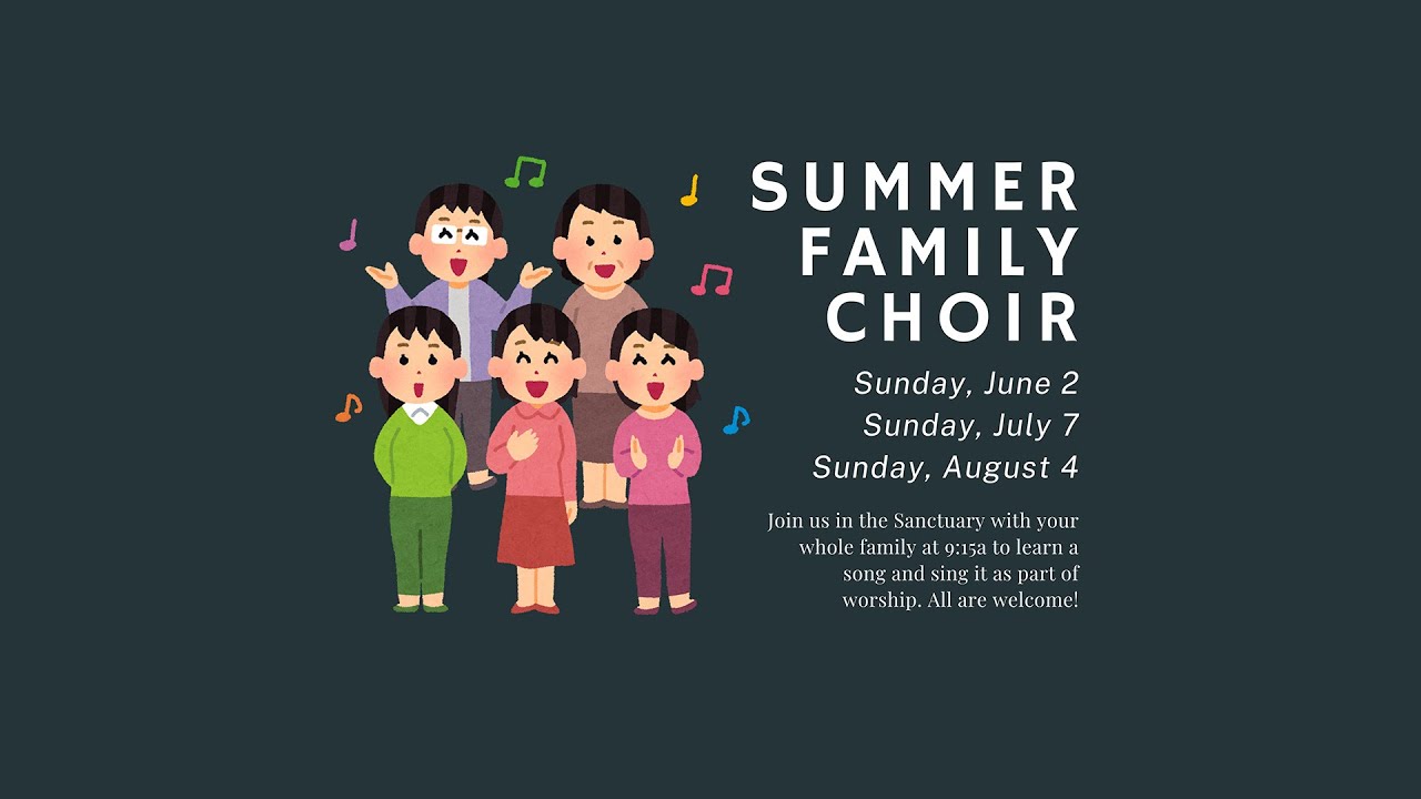 One Minute Church--Summer Family Choir - YouTube