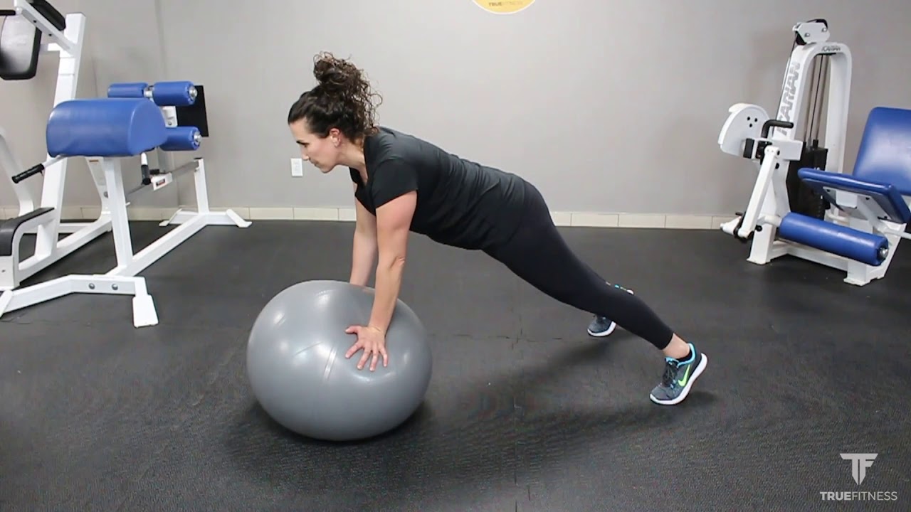 Stability Ball Plank - YouTube