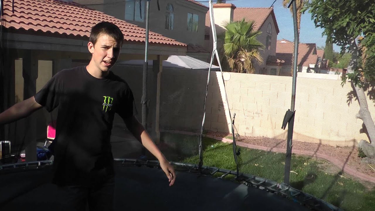 how to do a backflip 360 on a trampoline - YouTube