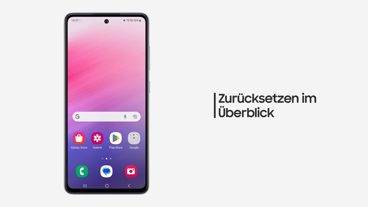Galaxy Smartphone: Zurücksetzen im Überblick - YouTube