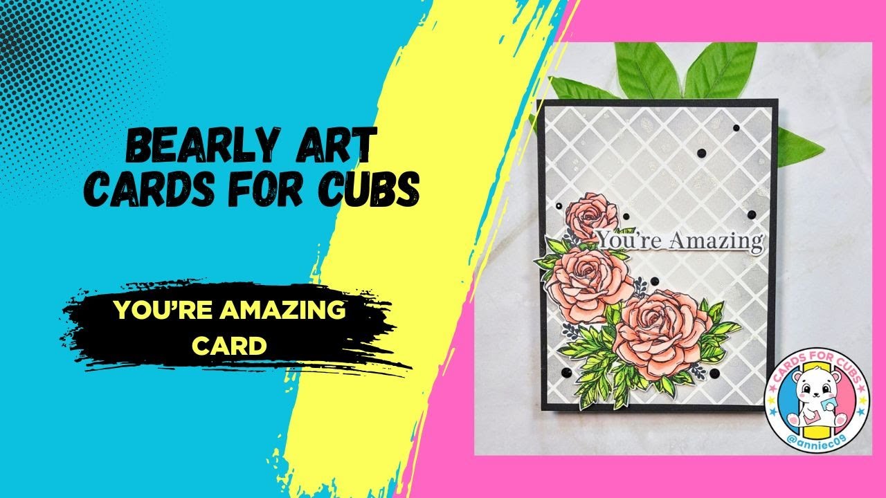 You're Amazing Card | Bearly Art Cards for Cubs - YouTube