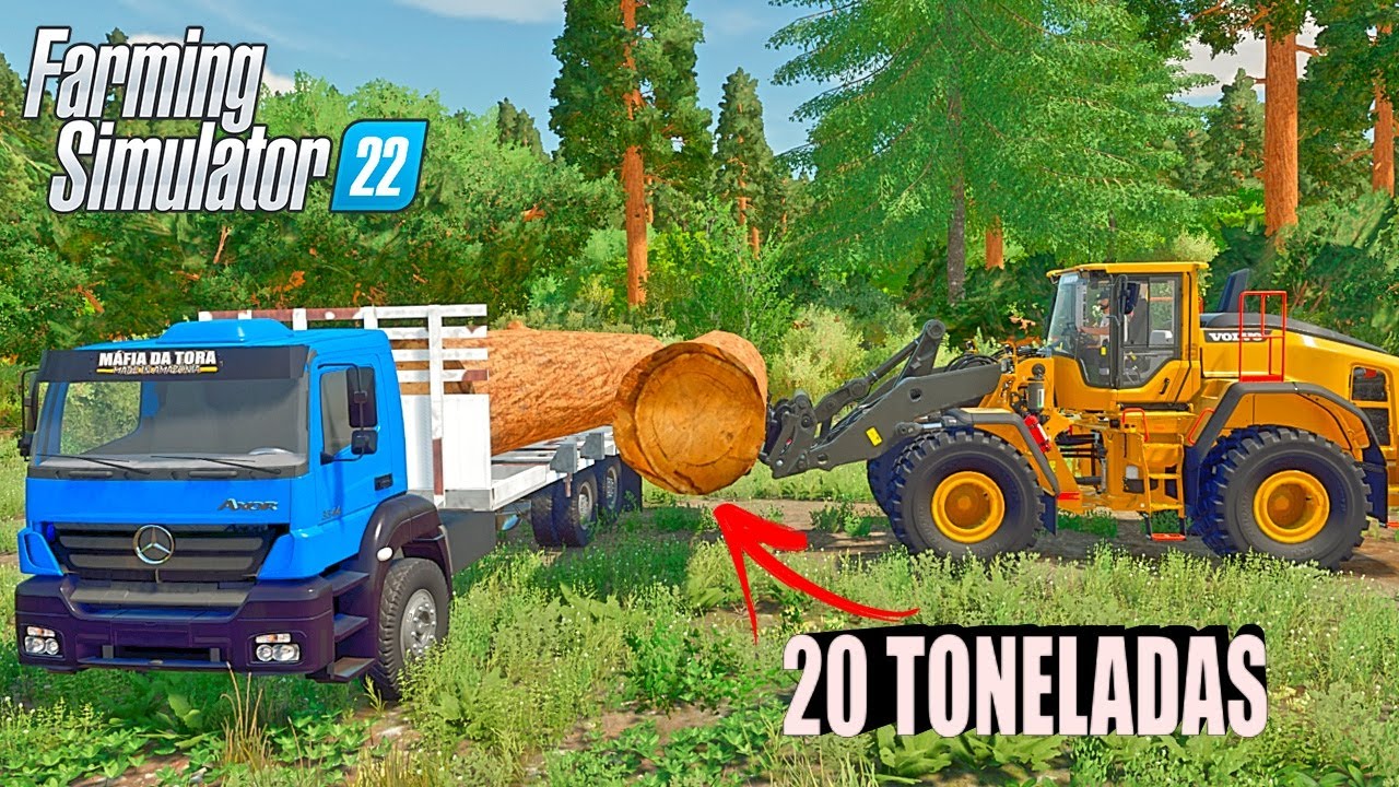 CARREGAMENTO BRUTO DE SEQUOIAS NO AXOR - MAIOR ÁRVORE DO MUNDO - FS22 ...