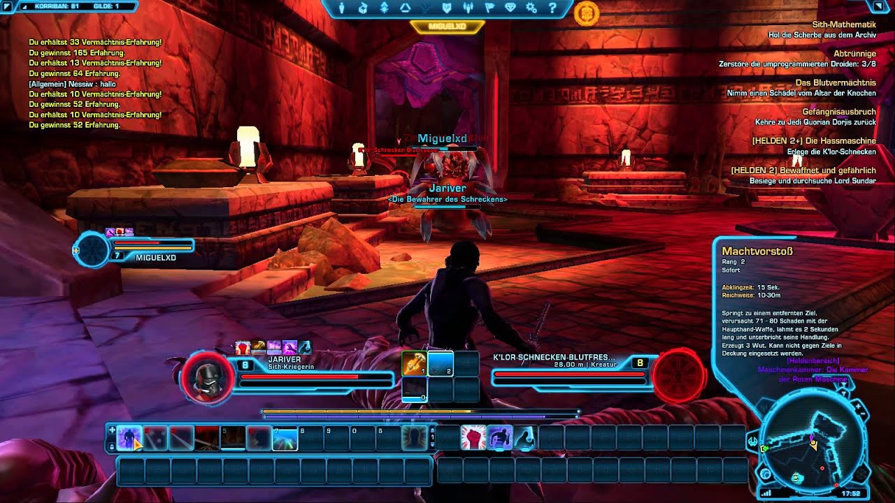 Swtor H2 Korriban sith Krieger - YouTube