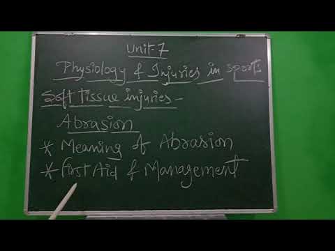 Class 12 Phy Edu Unit 7 Abrasion Soft Tissue Injury - YouTube