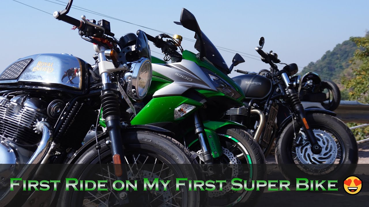 First Ride On My First SuperBikes 😍 || Ninja 1000 || Bobber 1200 || GT ...