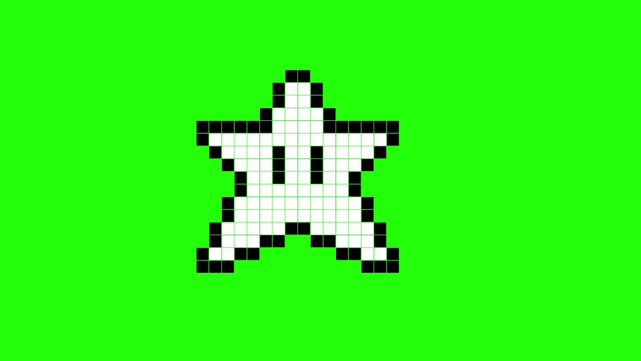 Super Mario Bros 3 Nes - Animated star Green Screen 4K - YouTube