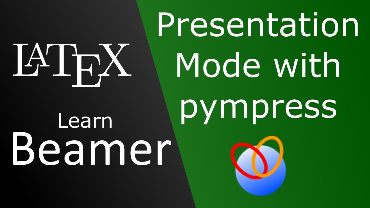 pympress presentation tool for Beamer PDF presentations - YouTube