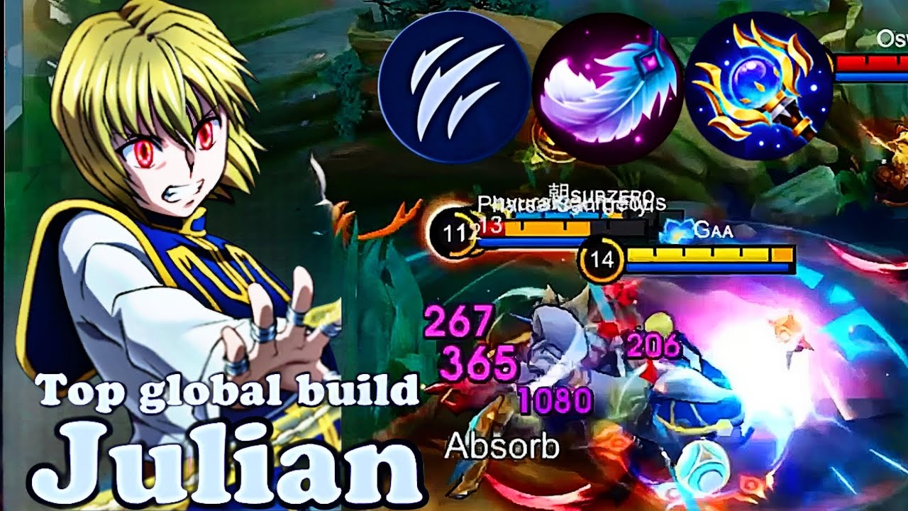 Julian new one hit build 2025 | Julian brutal damage build | Mobile ...