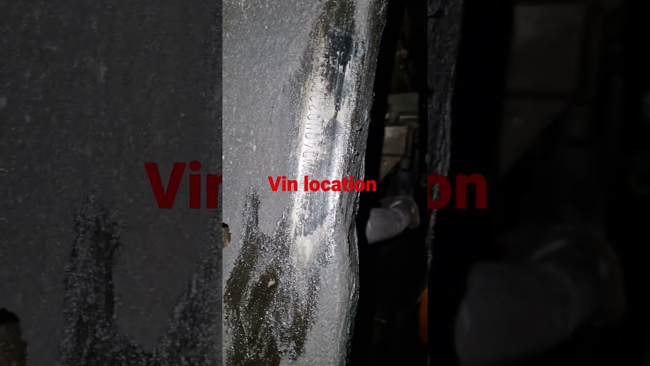 Nissan vin/chassis number location - YouTube