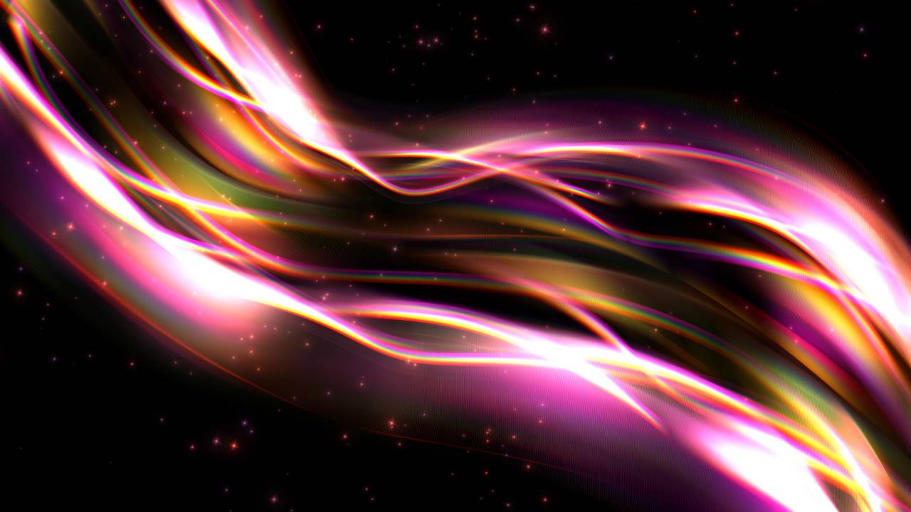 4K Rainbow Twirling Glowing Ribbon 2160p Motion Effect - YouTube