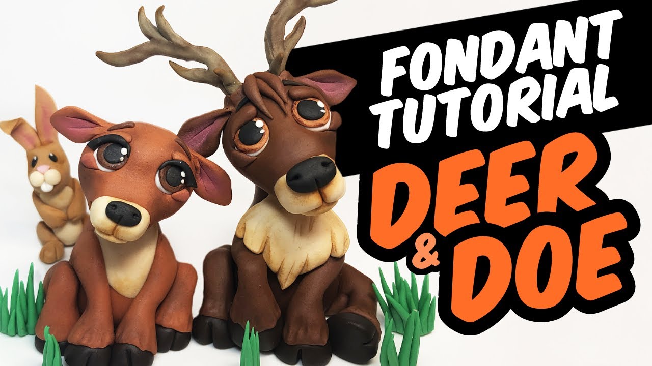 Fondant tutorial | DEER & DOE | cake topper - YouTube