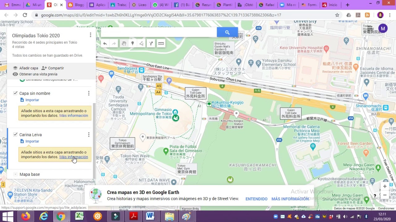 Compartir mapa de Google My Maps - YouTube