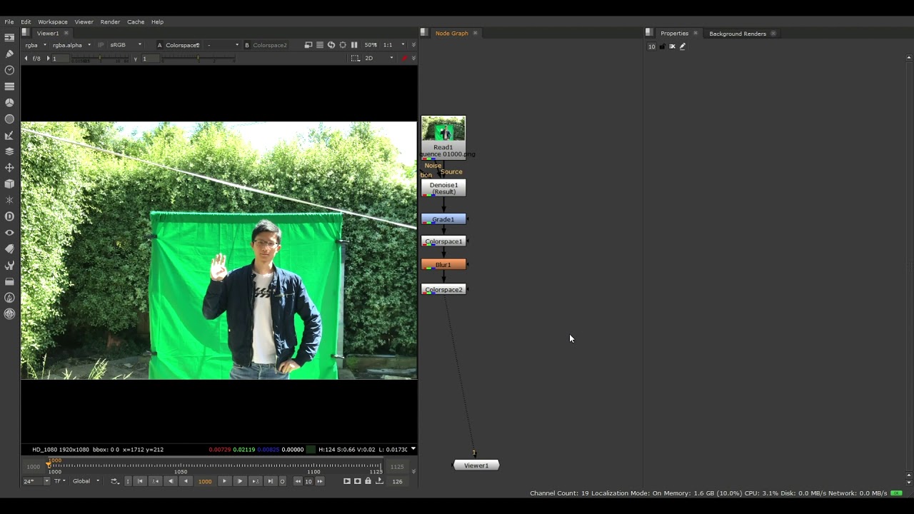 Everyday Practice Day20 - (Again)GreenScreen Clean Plate In Nuke - YouTube