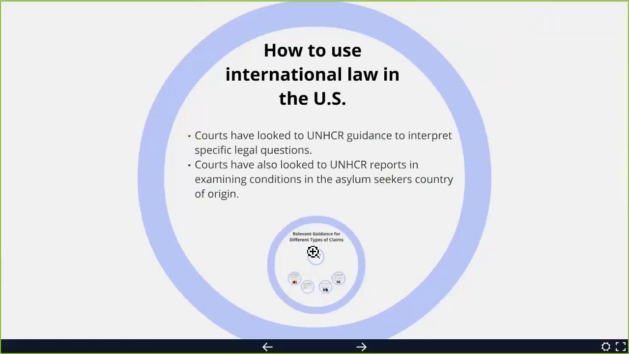 Using international law and UNHCR guidance to leverage asylum claims in ...
