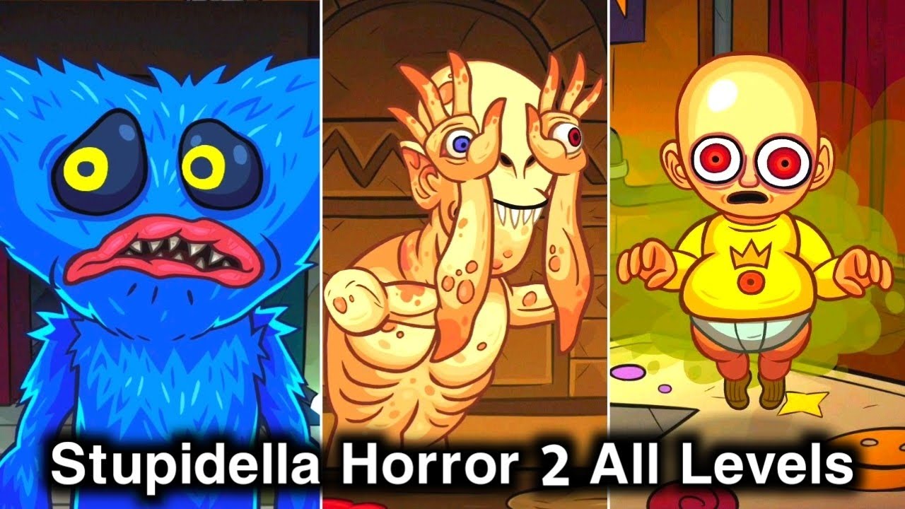 Stupidella Horror 2 - All Levels Full Gameplay - YouTube