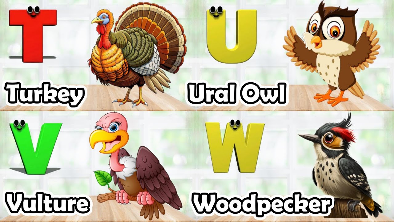 Birds Alphabet Song for Kids | Birds ABC Song | Phonics for Kids | Baby ...