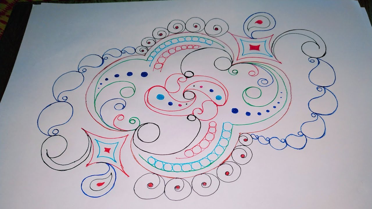 Colorful Nakshi Design - YouTube