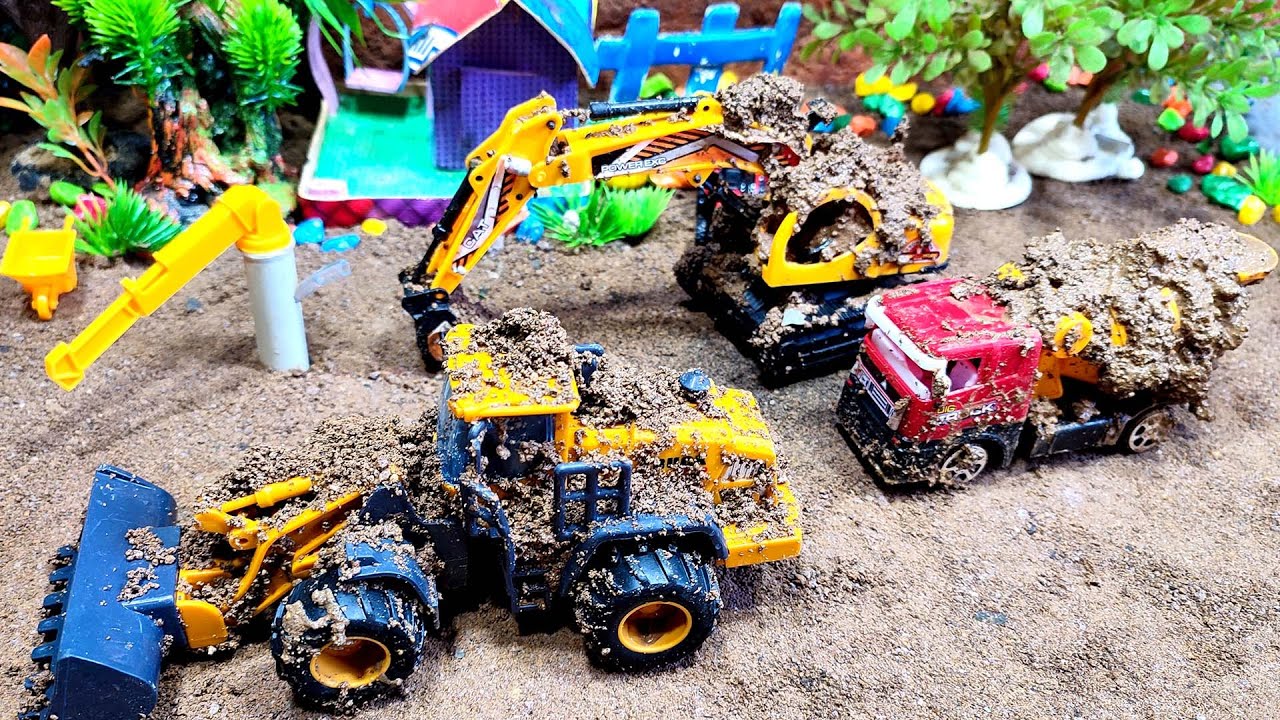 how to wash a heavy equipment tractor with a hand pump | water pump ...