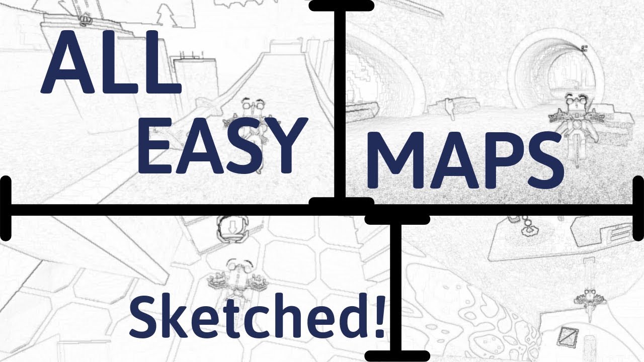 All Easy Map in Sketch Form! (Flood Escape 2!) - YouTube