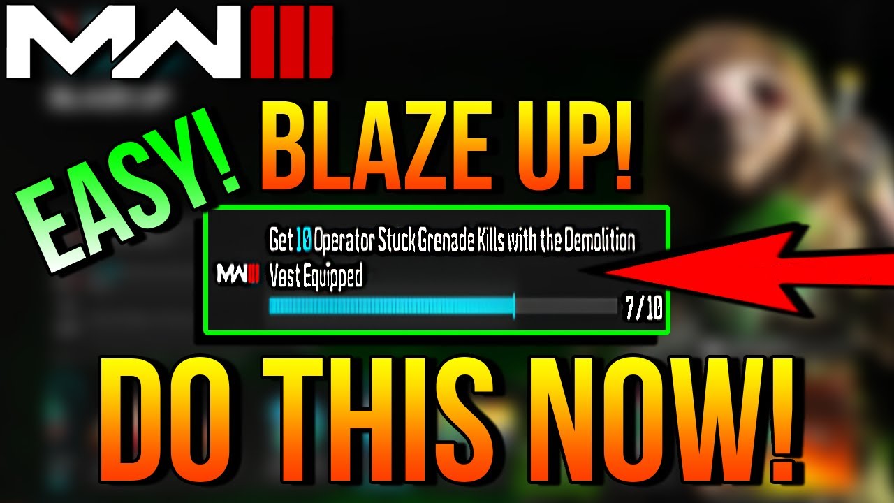 How To Get 10 Stuck Grenade Kills With Demolition Vest in MW3 Blaze Up ...