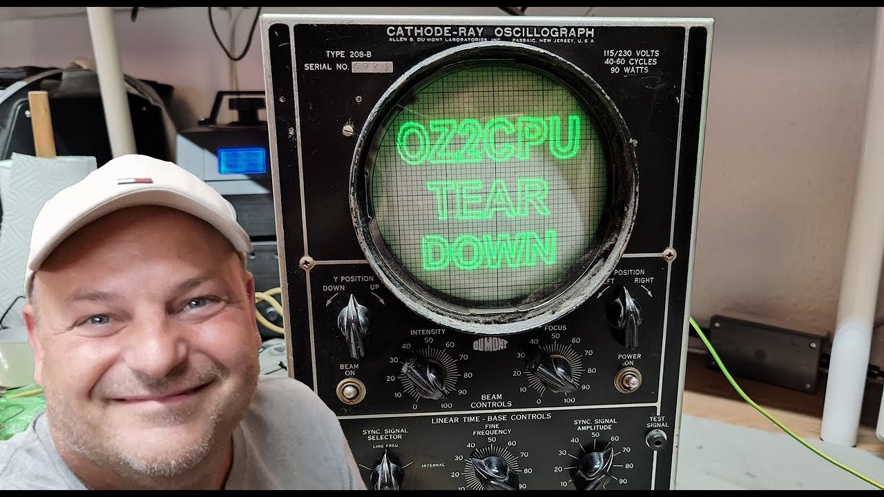 Dumont Cathode-ray oscillograph type 208-B 1940 test teardown repair ...