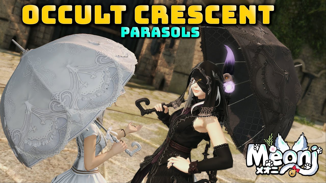 FFXIV: Black & White Laced Parasols! - YouTube
