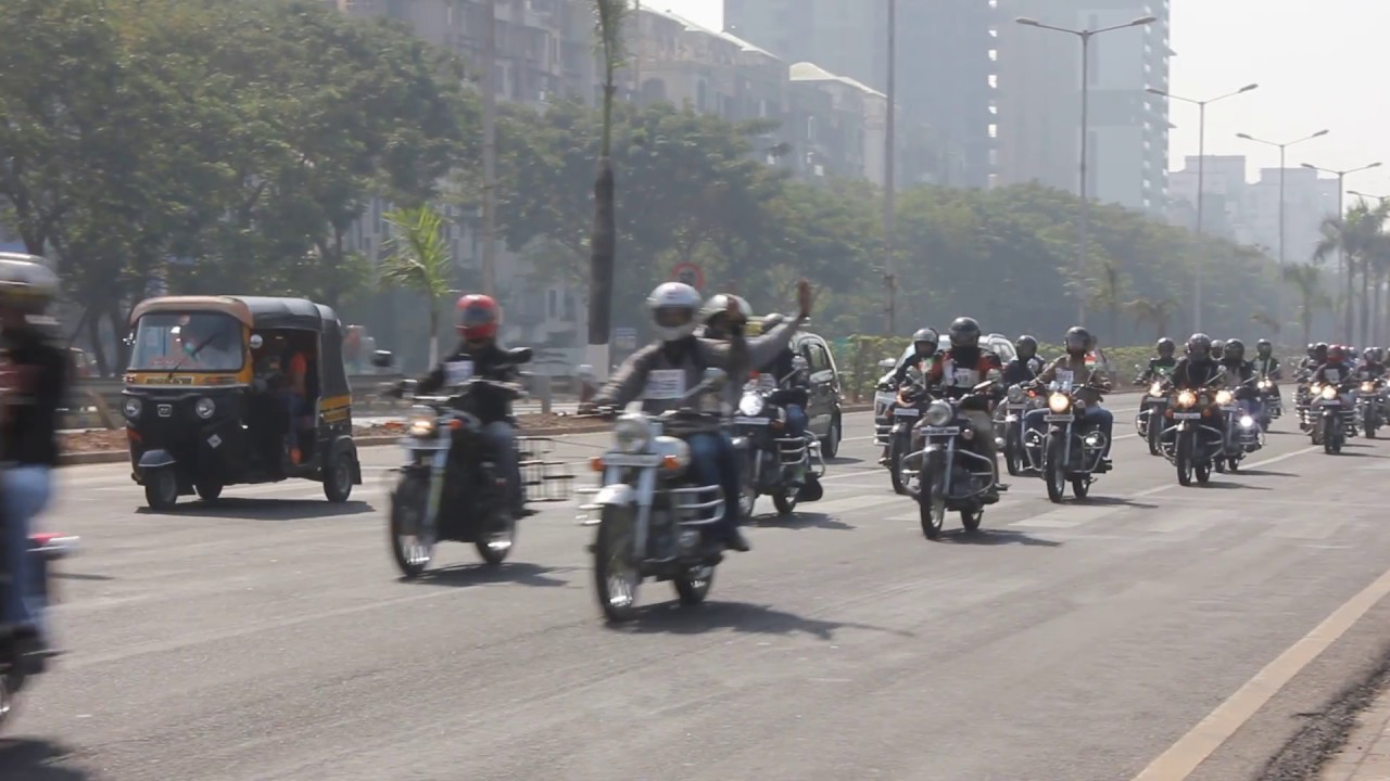 Navi Mumbai Biggest Rally - Republic Day 26 January 2016 Royal Enfield ...
