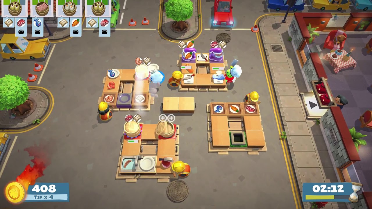 [Overcooked 2: Level Kevin 2] 2-Player Former World Record Score: 1856 ...