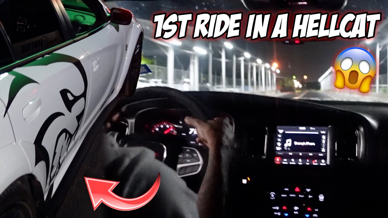 FIRST RIDE IN A WIDEBODY HELLCAT AT YELLOW BELLY DRAG STRIP - YouTube