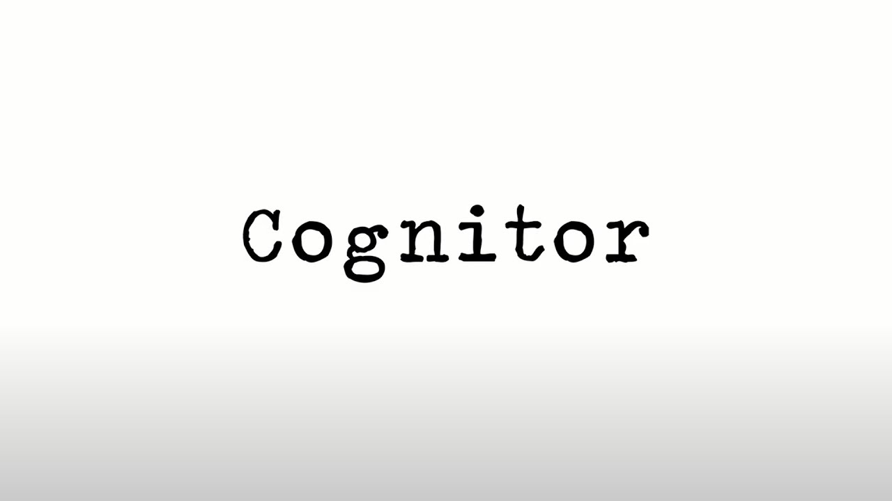 Cognitor trailer - YouTube