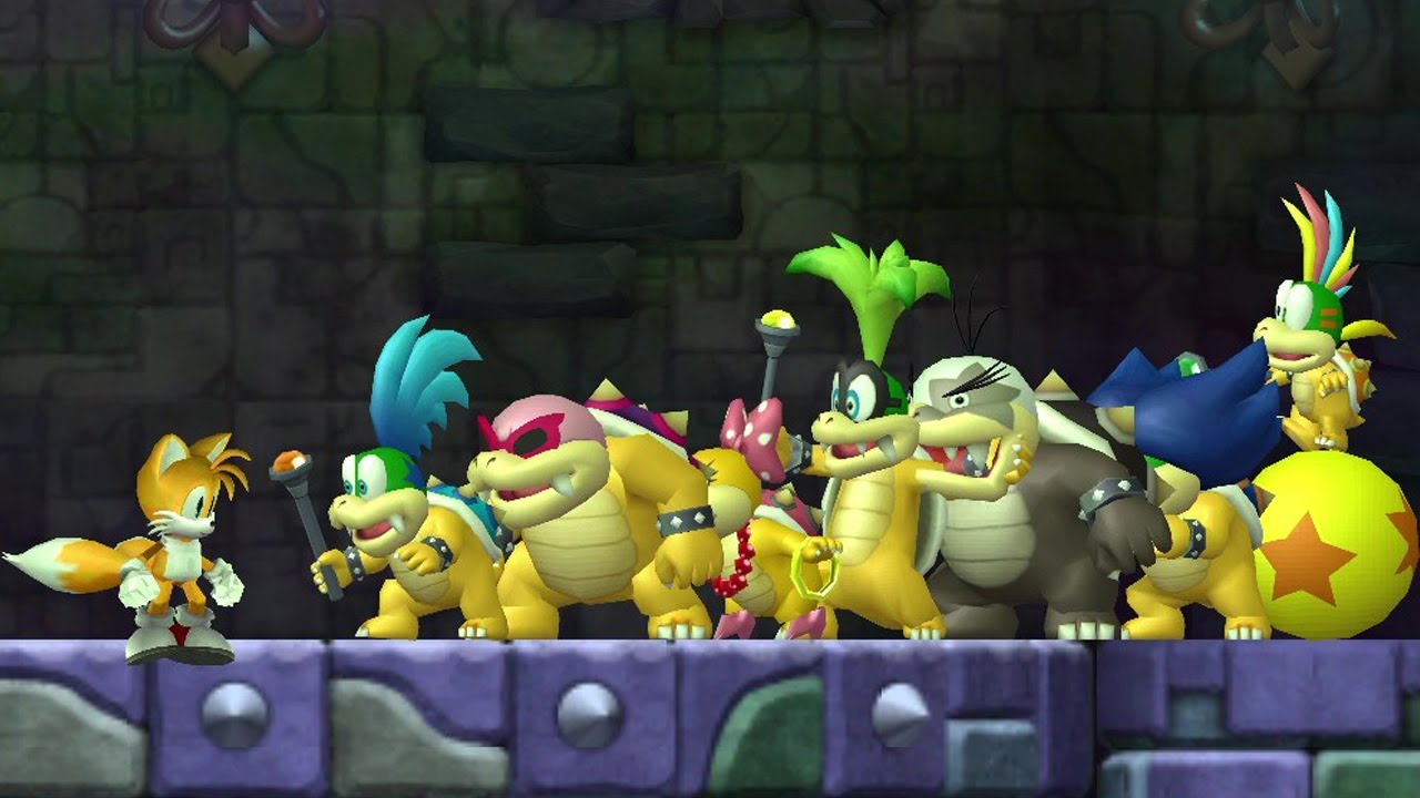 Can Tails Beat All Koopalings At Once in New Super Mario Bros. Wii ...