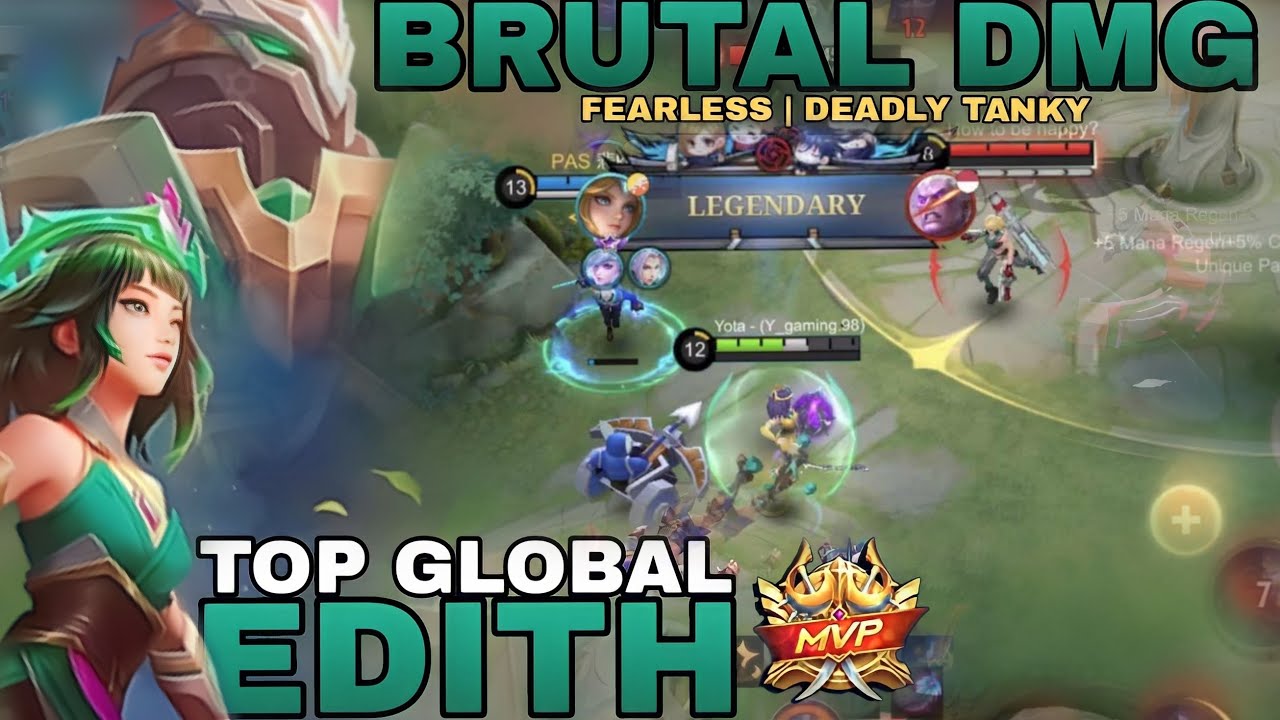 14 Kills!! Offlane Monster Edith - Build Top 1 Global Edith - Best ...