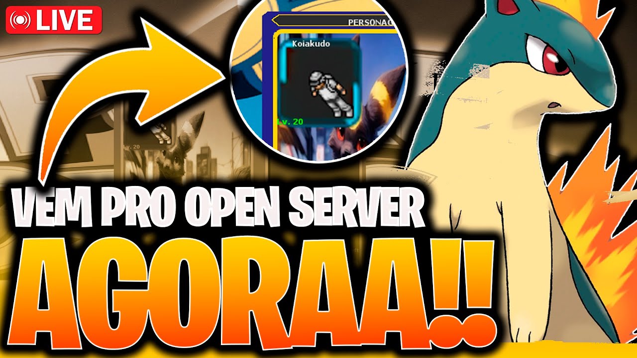 🛑LIVE ON🛑OPEN SERVER AGORA! 😍🤯NOVO POKETIBIA 2024 POKE CROSS MOBILE E ...