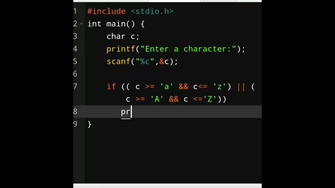 C Program to Check Whether a Character is an Alphabet or not In 50 X ...